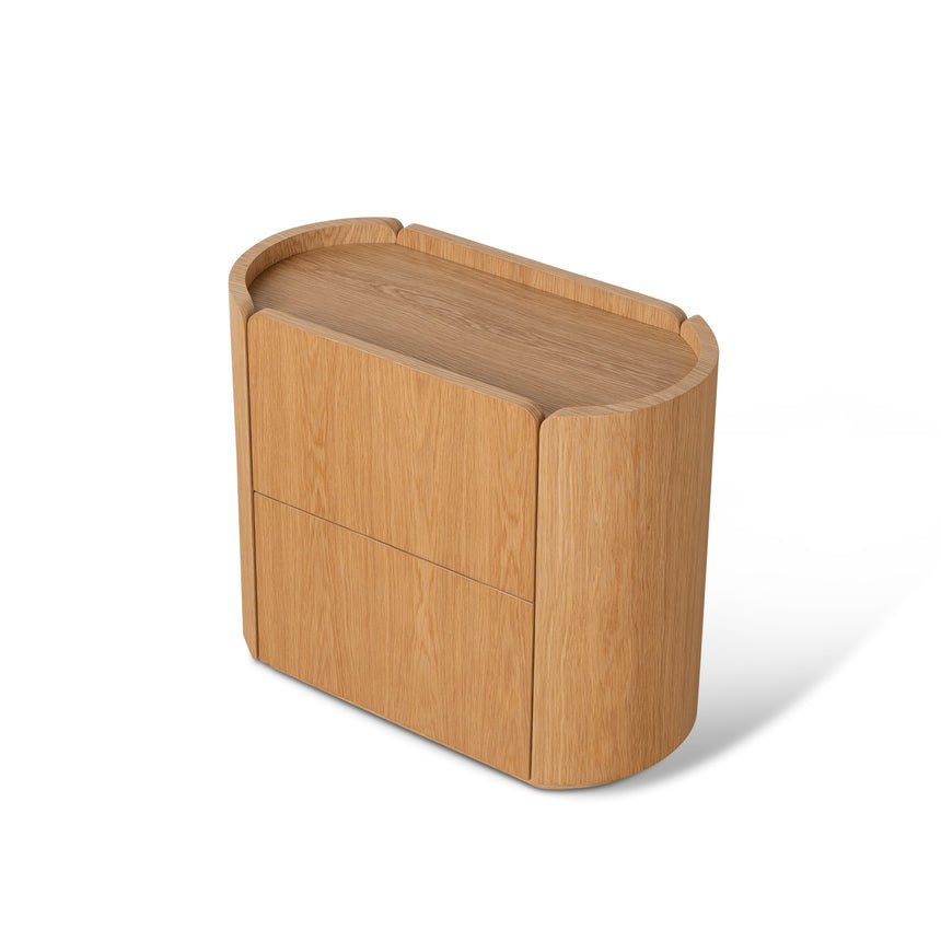 Arlo Bedside Table - Natural Oak – Boho Bliss
